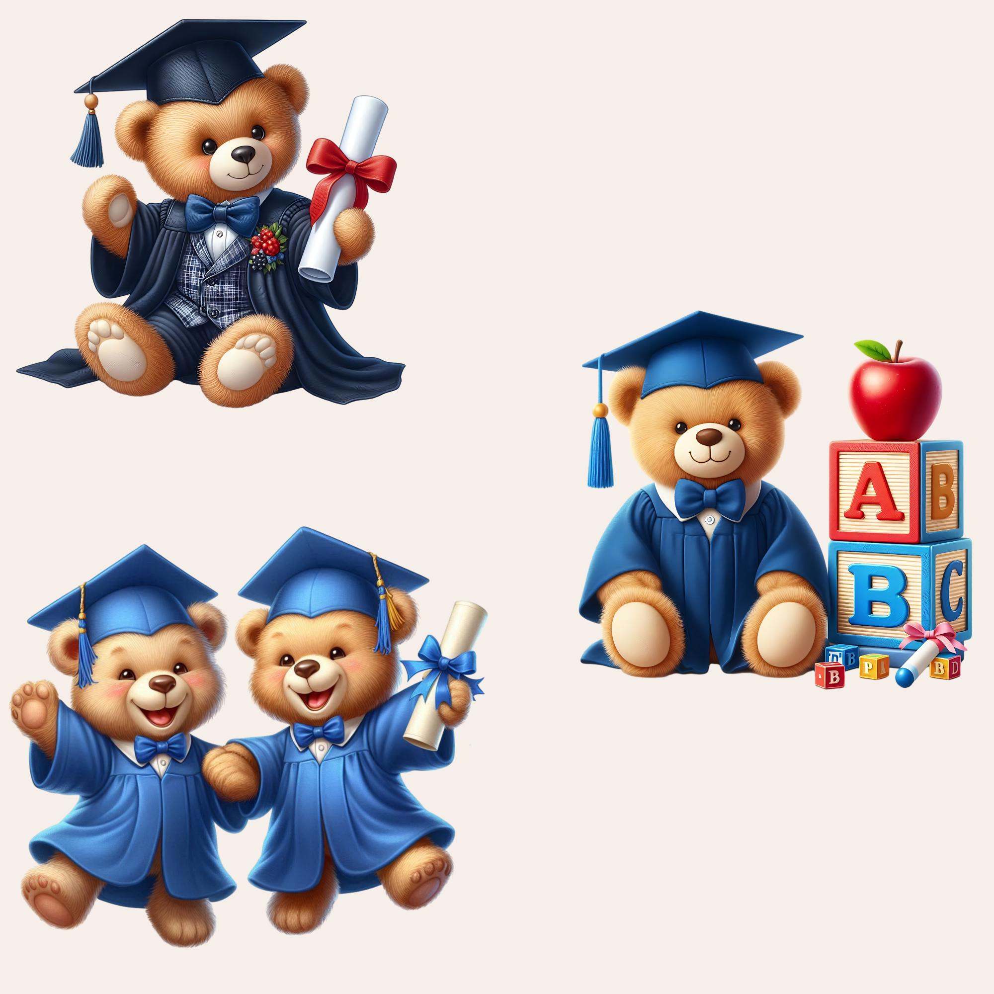 20 Graduation Teddy Bear Clipart, Preschool Graduation Clipart ...