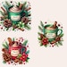 14 Christmas Hot Chocolate Clipart, Hot Chocolate PNG Bundle, Christmas ...