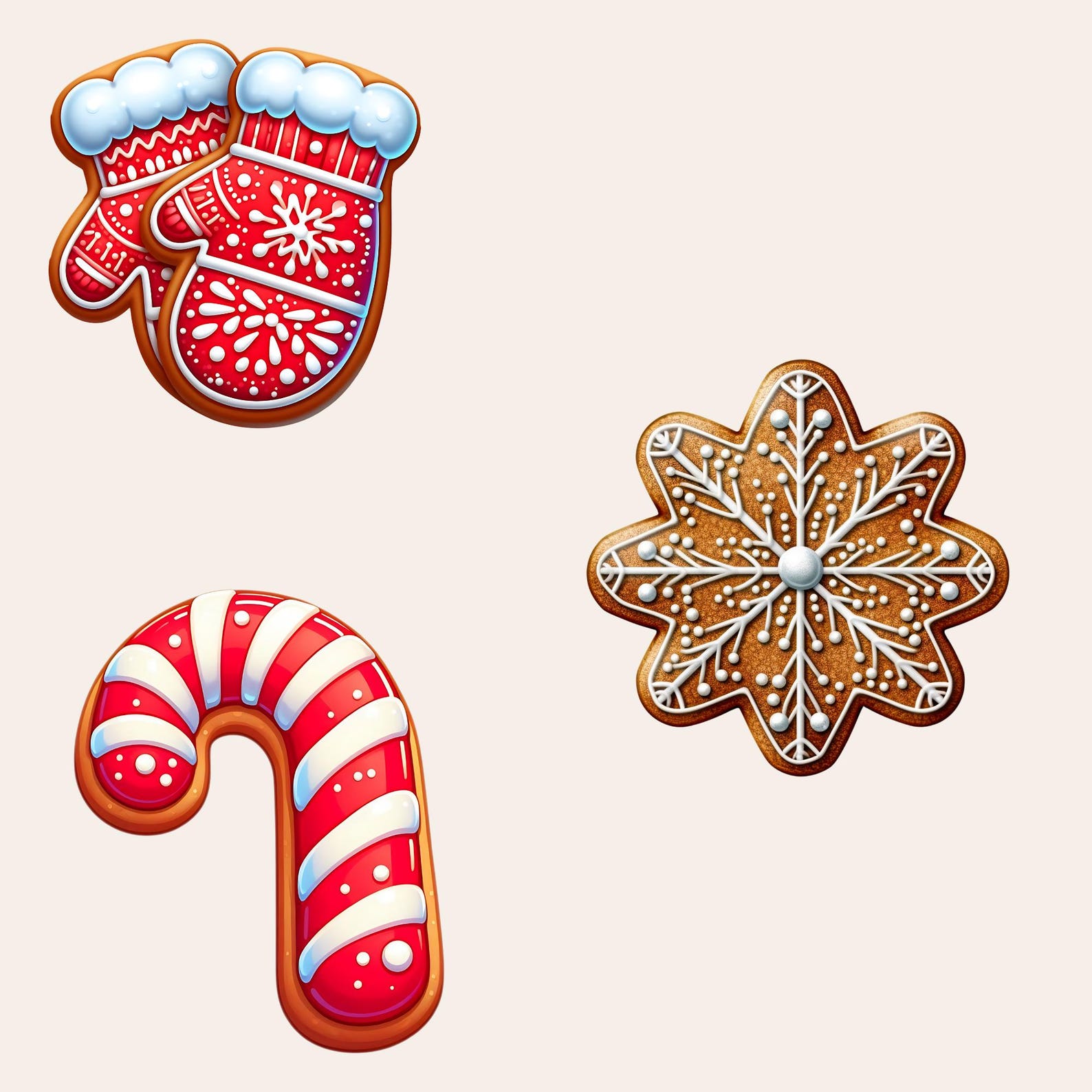 25 Gingerbread Cookies Clipart, Christmas Gingerbread Cookies PNG ...