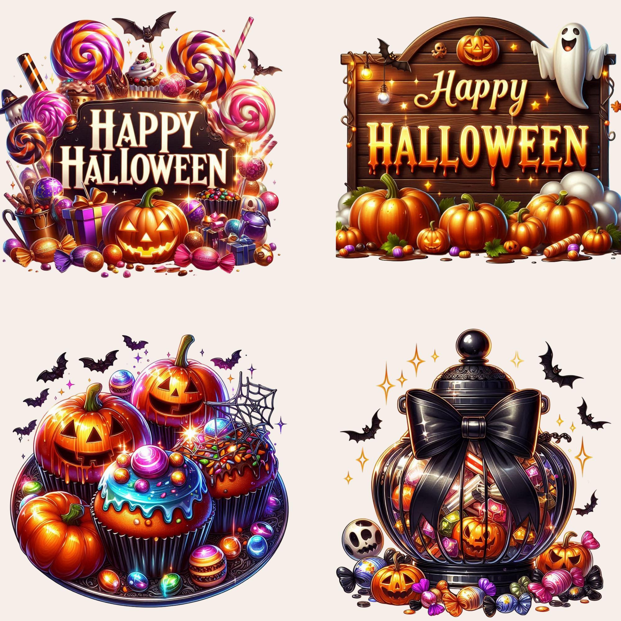 23 Halloween Candy Clipart Bundle, Halloween Candy Shop PNG, Halloween ...