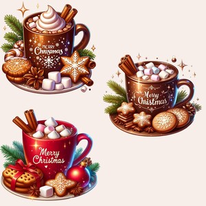 13 Christmas Hot Chocolate Clipart, Hot Cocoa Clipart, Christmas Hot ...