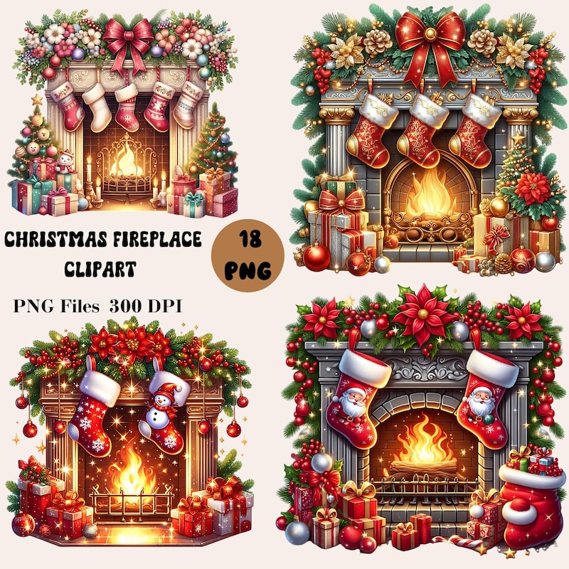 Fake Fireplace Paper - Etsy