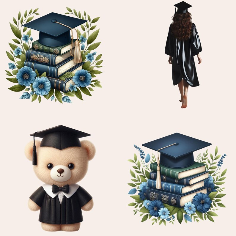 31 Graduation Clipart Bundle, Graduation Girl Clipart, Graduation Hat ...