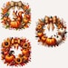 19 Autumn Wreath Clipart, Cozy Fall Wreath Clipart, Thanksgiving Wreath ...
