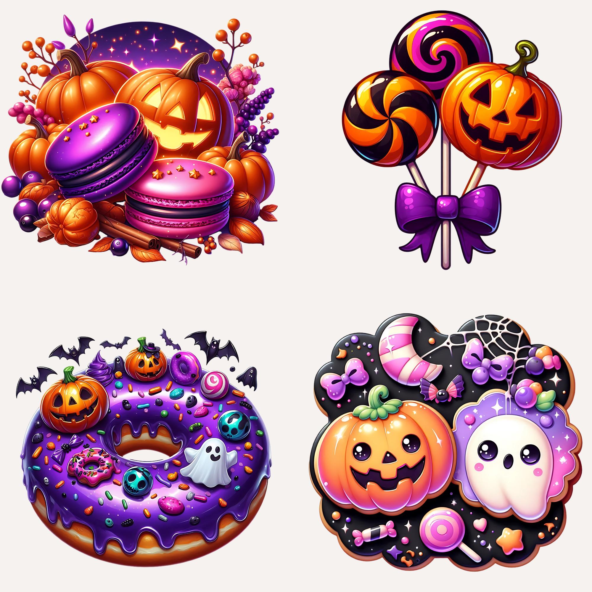 22 Halloween Candy Clipart Bundle, Halloween Treats PNG Bundle ...