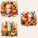 16 Autumn Coffee Clipart, Hello Fall Ice Coffee PNG, Fall Coffee PNG ...