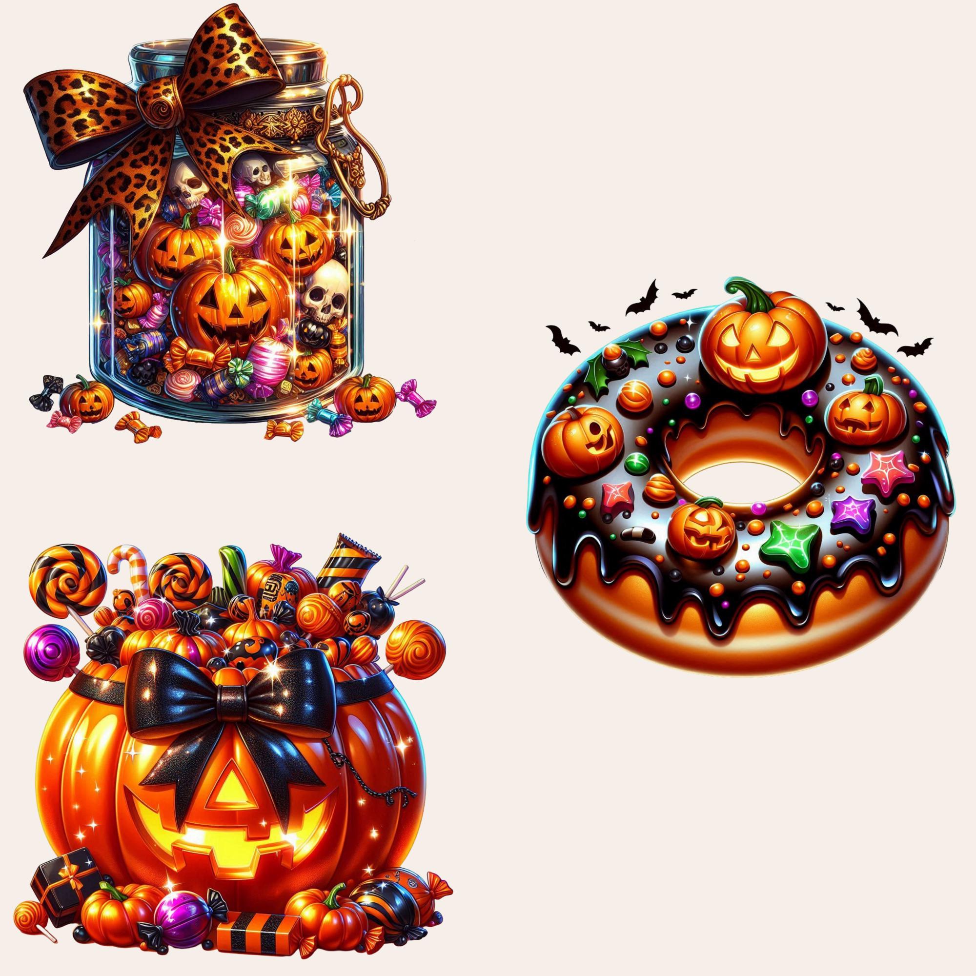 25 Halloween Candy Shop Clipart, Halloween Candy PNG, Halloween Treats ...