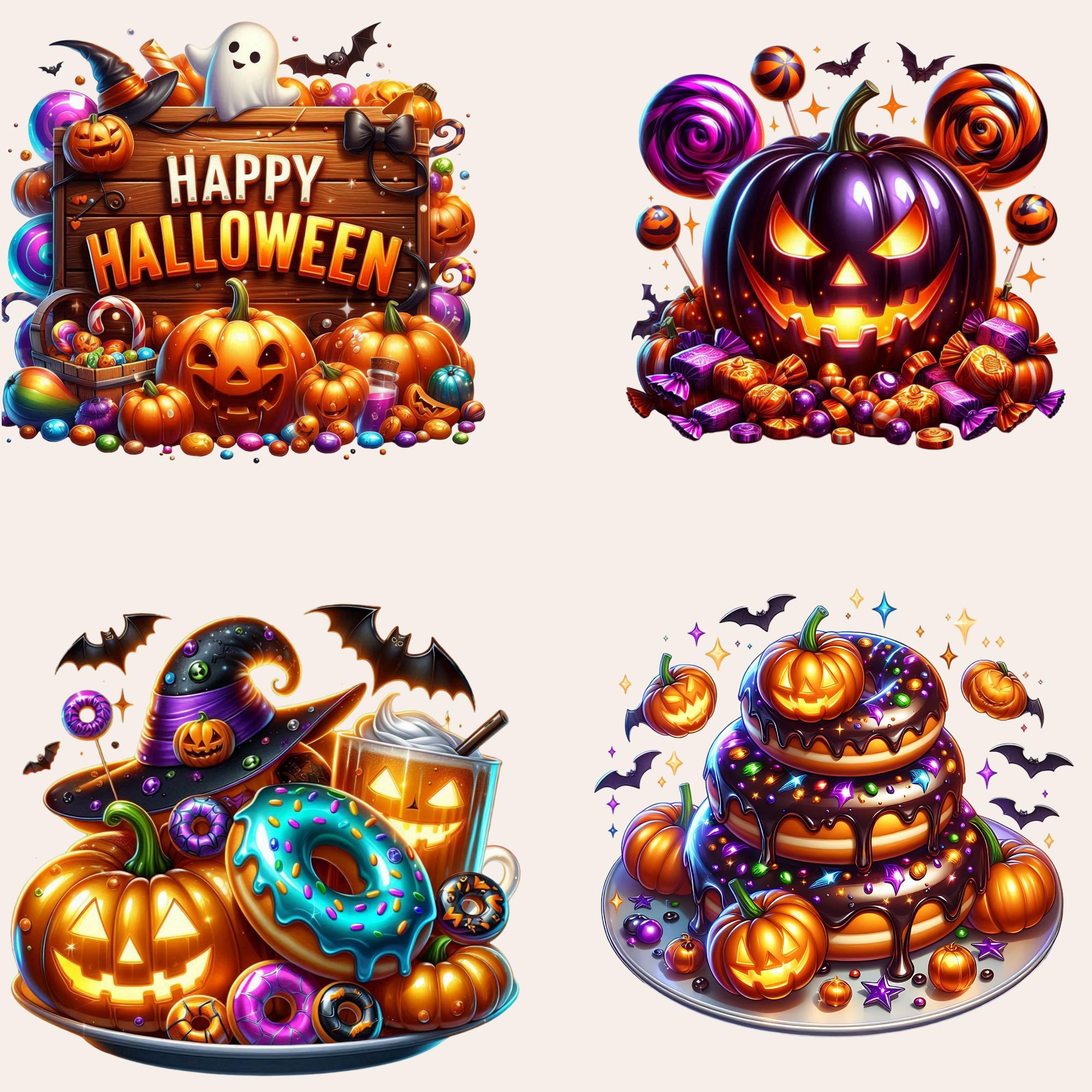 25 Halloween Candy Shop Clipart, Halloween Candy PNG, Halloween Treats ...