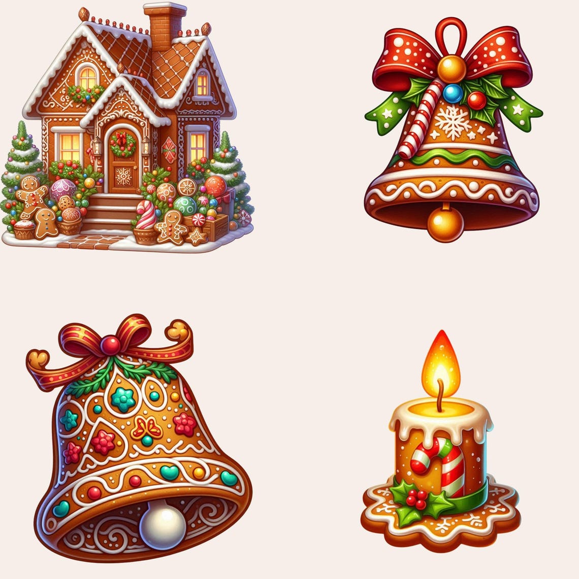 25 Gingerbread Cookies Clipart, Christmas Gingerbread Cookies PNG ...