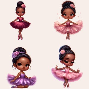 29 Afro American Ballerina Clipart, Cute Ballerina Clipart, Ballerina ...