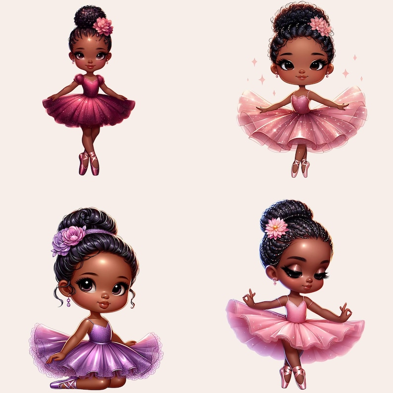 29 Afro American Ballerina Clipart, Cute Ballerina Clipart, Ballerina ...