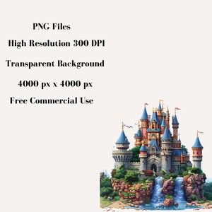 20 Fairytale Castle Clipart, Princess Castle PNG, Magical Castle ...