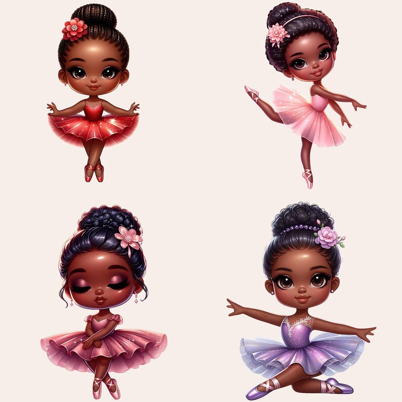 29 Afro American Ballerina Clipart, Cute Ballerina Clipart, Ballerina ...