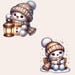14 Cute Snowman Clipart, Festive Snowman Clipart, Christmas Clipart ...
