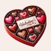 18 Valentine’s Day Chocolate Box Clipart, Valentine's Chocolates PNG ...