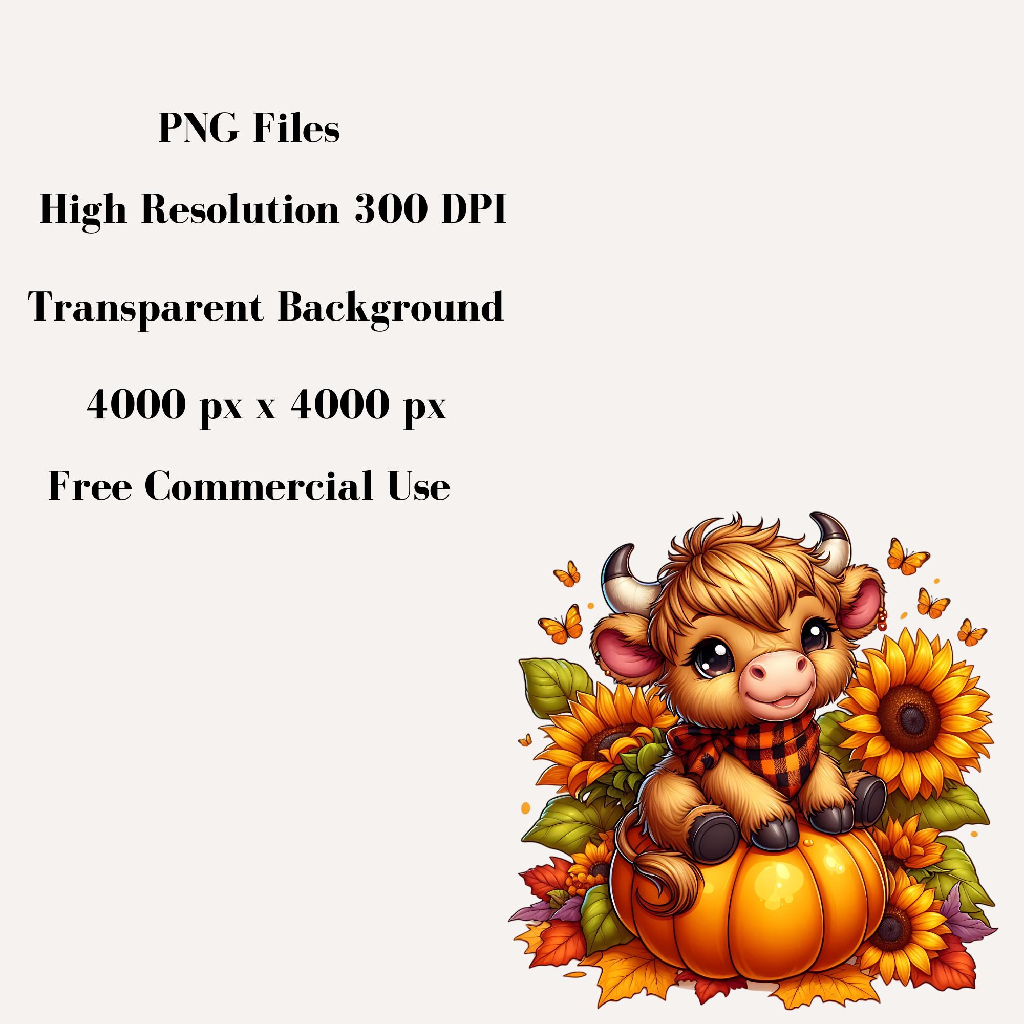 21 Autumn Highland Cows Clipart, Fall Highland Cow PNG, Hello Fall ...