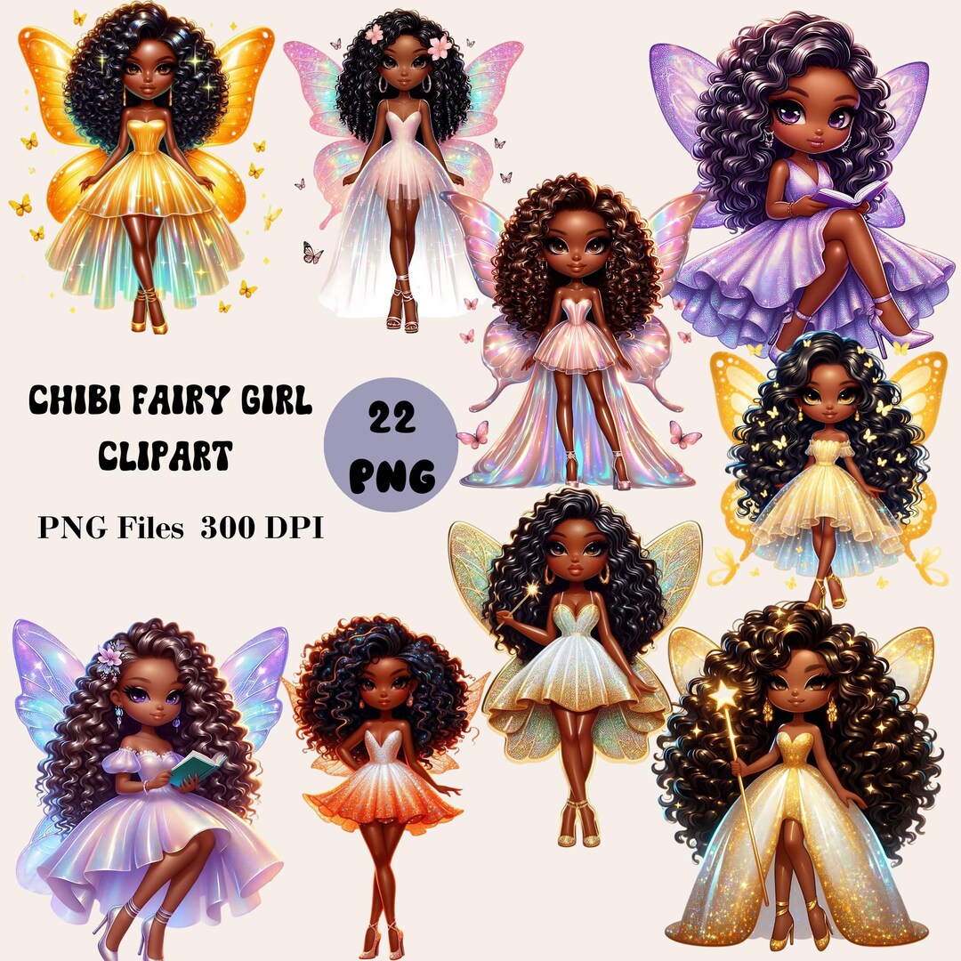 22 Chibi Fairy Girl Clipart, Chibi Fairy PNG, Cute Fairy Girl Clipart ...