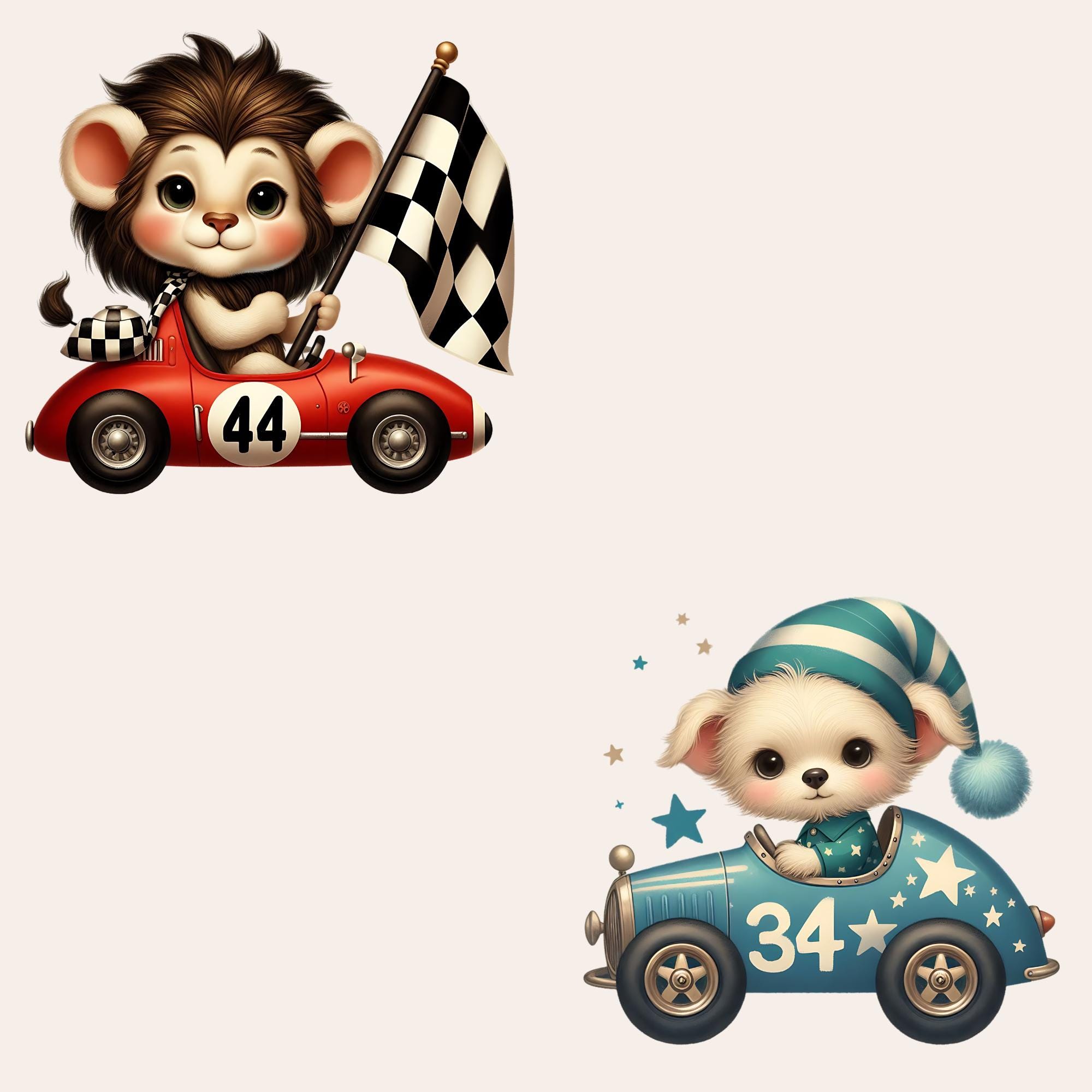 18 Racing Animals Clipart, Animal Racer Clipart, Cute Animal Racer PNG ...