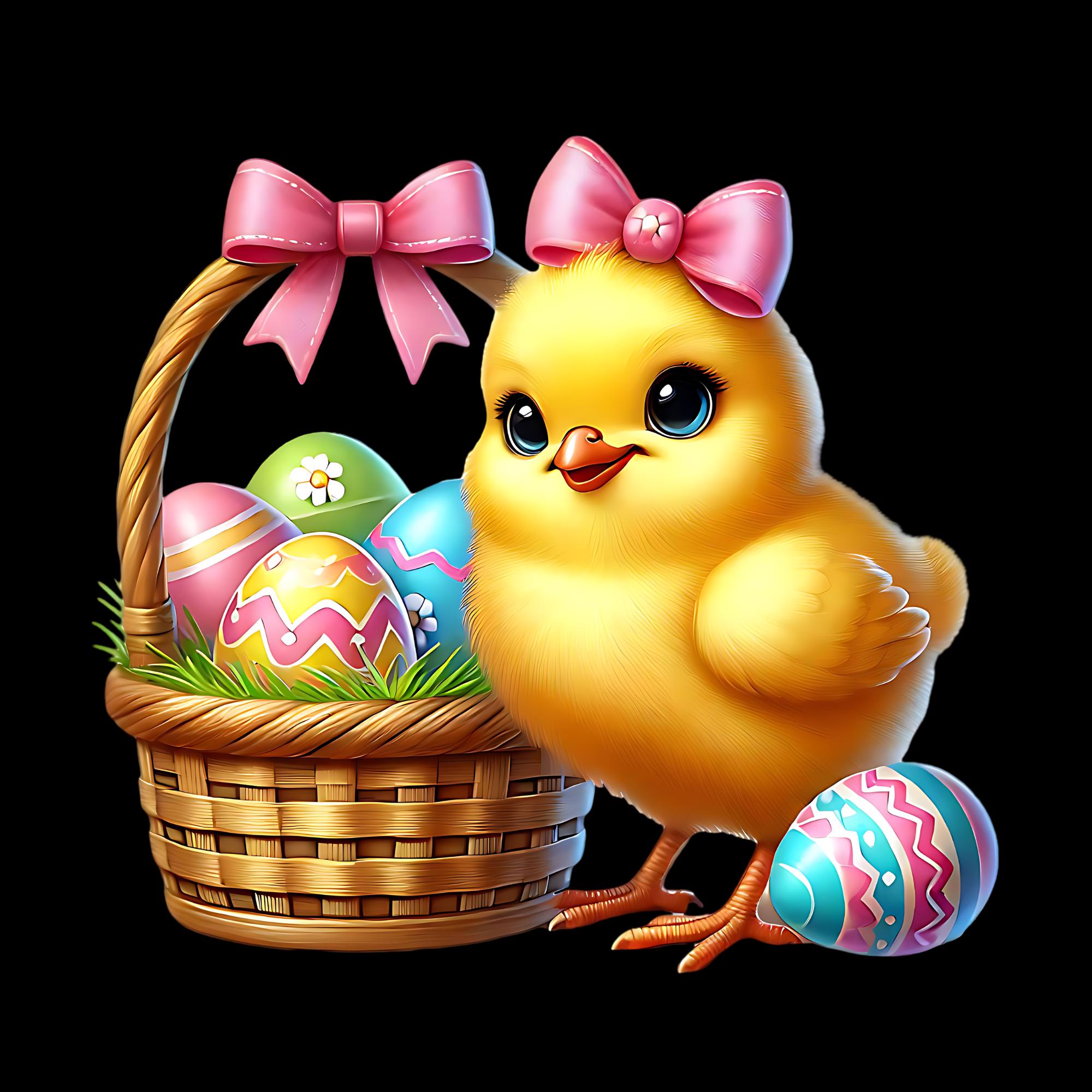 15 Easter Chicks Clipart, Cute Baby Chicks Clipart, Easter Chicks With ...