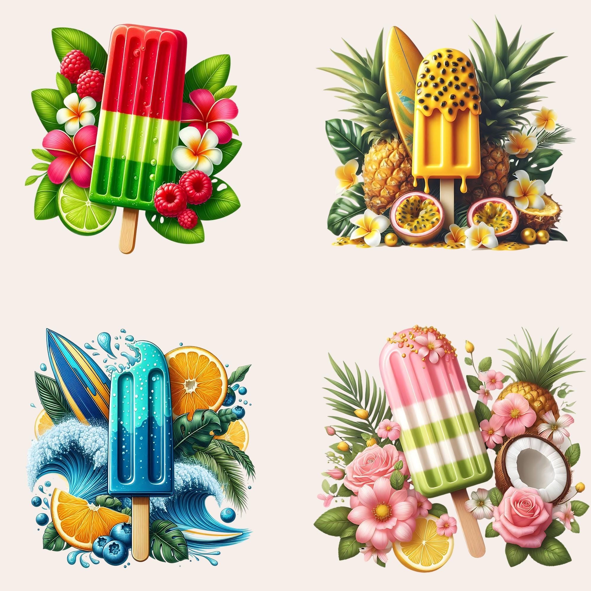 19 Summer Popsicle Clipart, Cute Summer Popsicle PNG, Summer Ice Cream ...