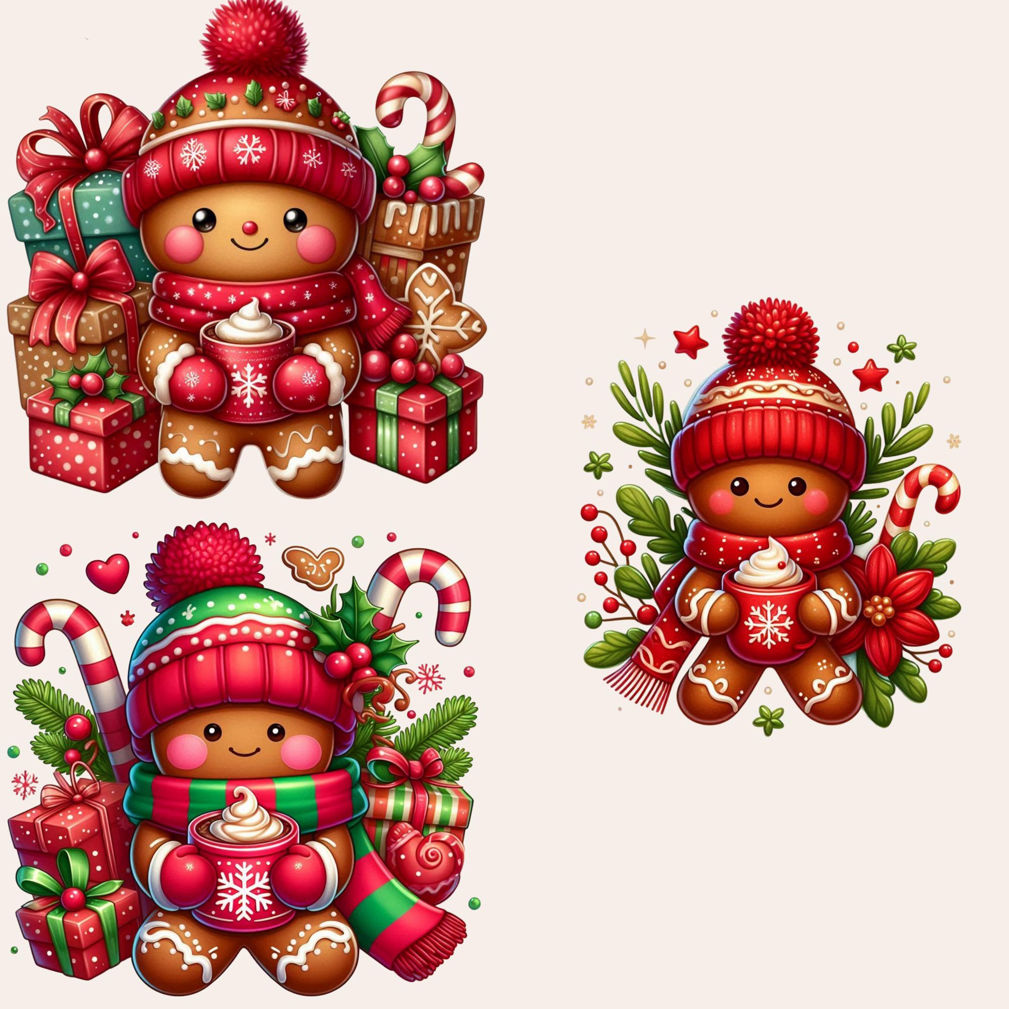 16 Gingerbread Man Clipart, Cute Gingerbread Man PNG, Gingerbread ...