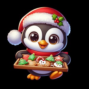 18 Winter Penguin Clipart, Christmas Penguin PNG, Cute Penguin Clipart ...