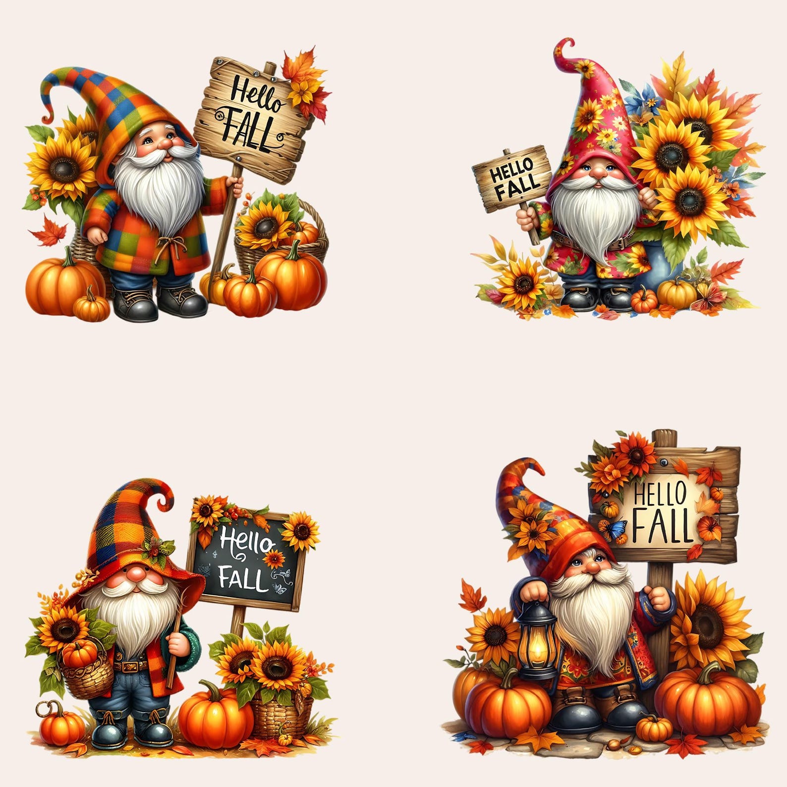 22 Fall Gnome Clipart, Autumn Gnome Clipart, Fall Gnome PNG, Pumpkin ...