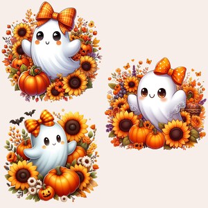 16 Halloween Ghost Clipart, Cute Ghost Clipart, Halloween Clipart ...