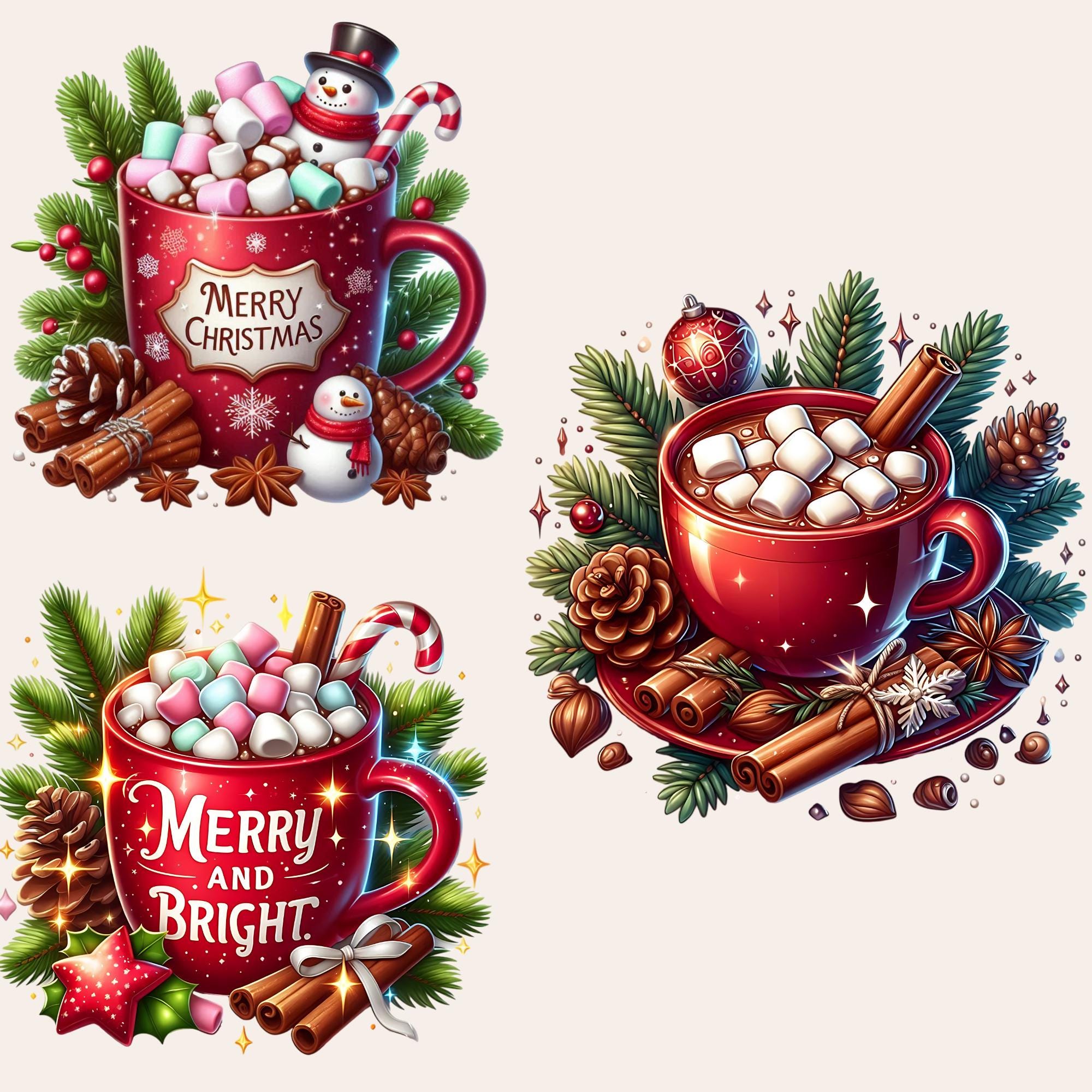 13 Christmas Hot Chocolate Clipart, Hot Cocoa Clipart, Christmas Hot ...