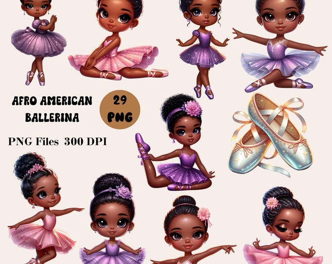 Ballerina Clipart Set. Ballet Dancers (boys and Girls) With Lots of ...