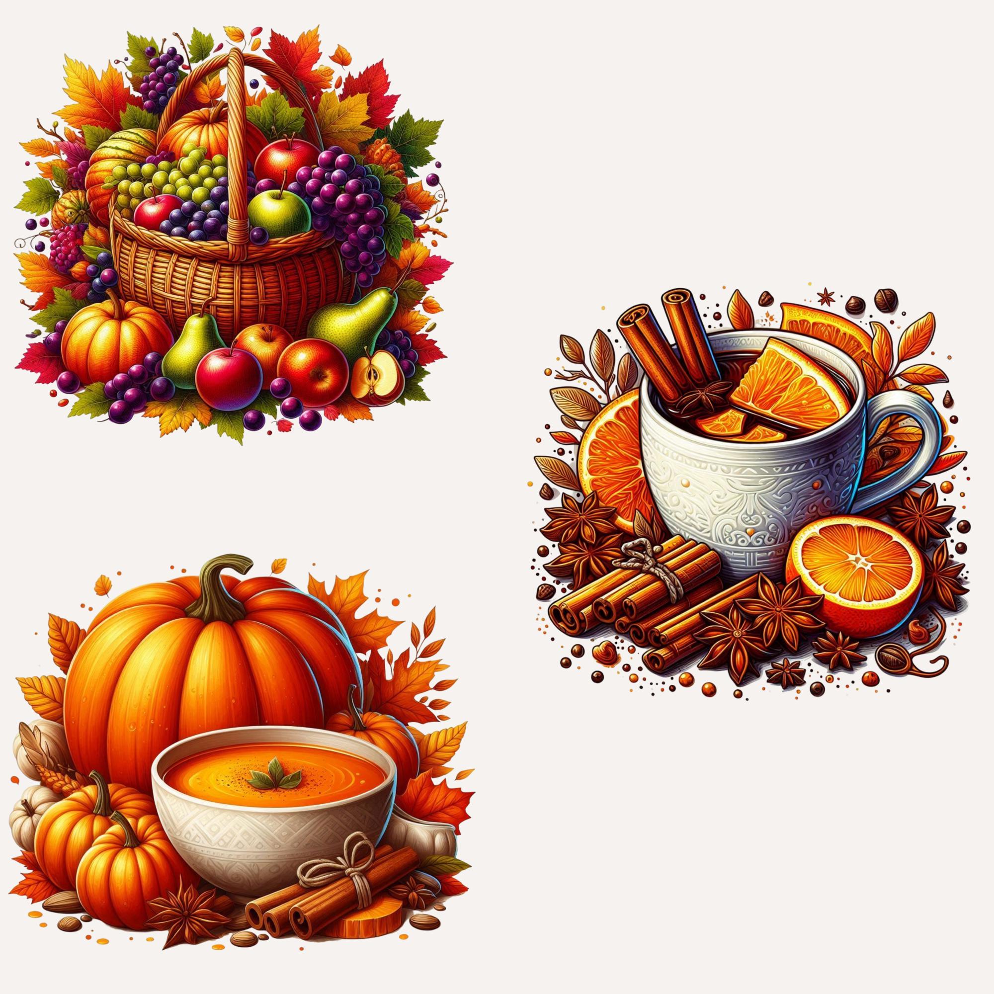 19 Thanksgiving Day Clipart, Thanksgiving Table PNG, Fall Thanksgiving ...