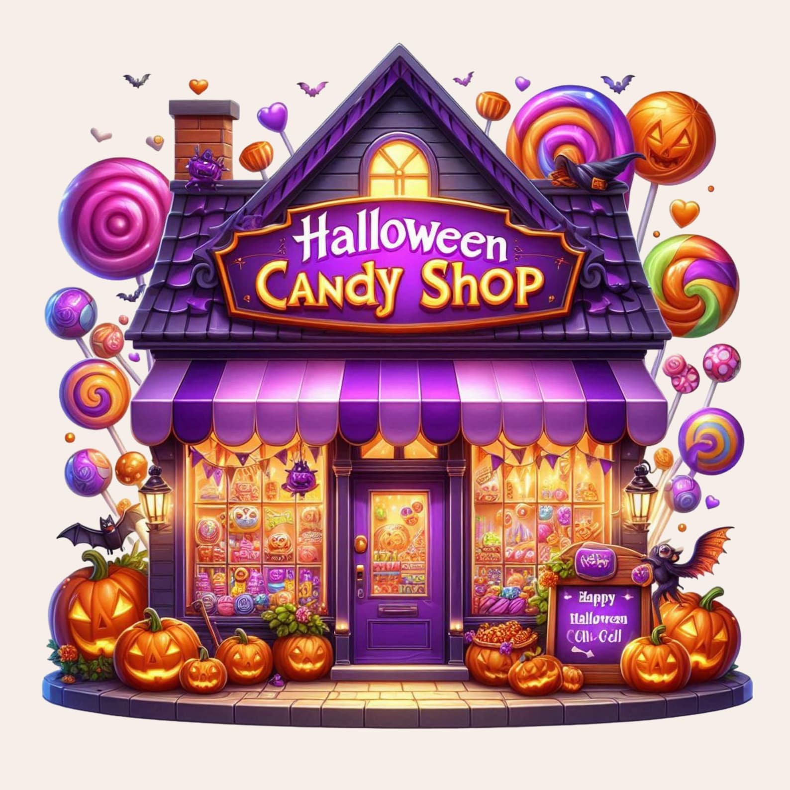 17 Halloween Candy Shop Clipart, Halloween Candy Store PNG, Halloween ...