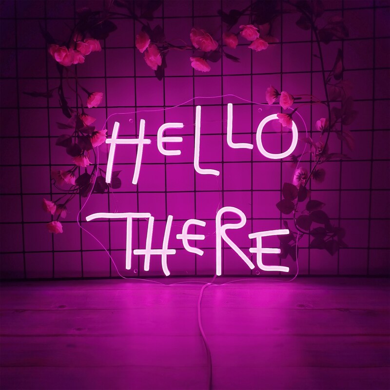 Hello Neon Sign - Etsy
