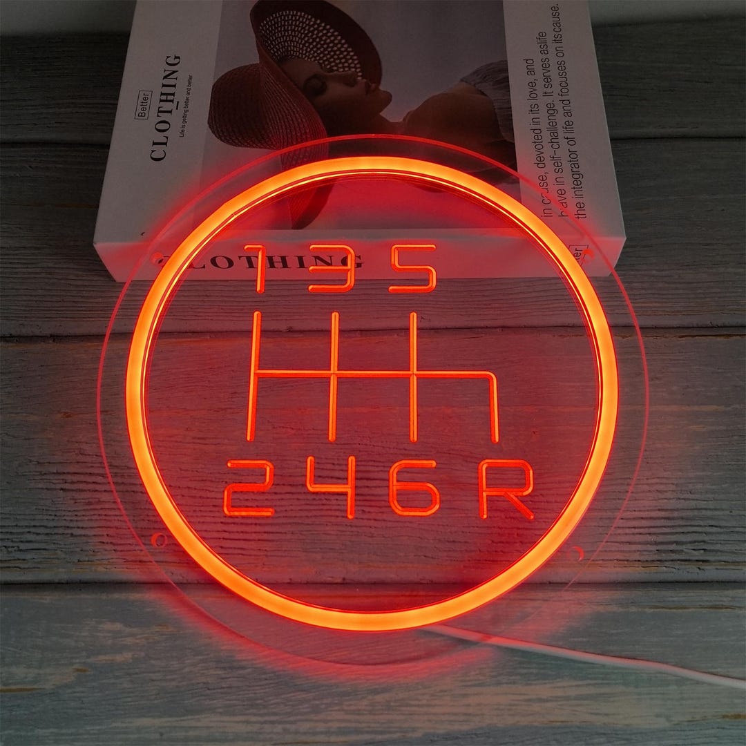 Car Gearbox Neon Sign,gearbox Neon Sign,speed Gear Neon Sign,automotive ...