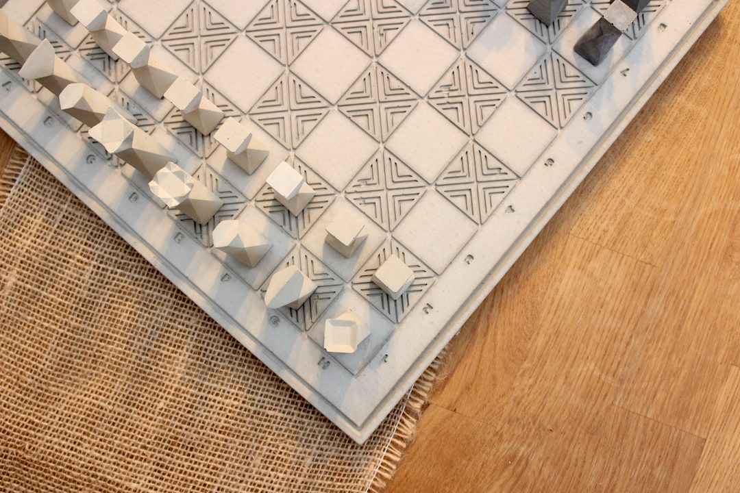 Modern Concrete Chess Set - Handmade - Unique Design, Minimalist ...