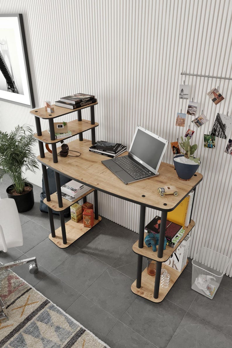 New Generation Study Desk Sapphire Oak - Etsy