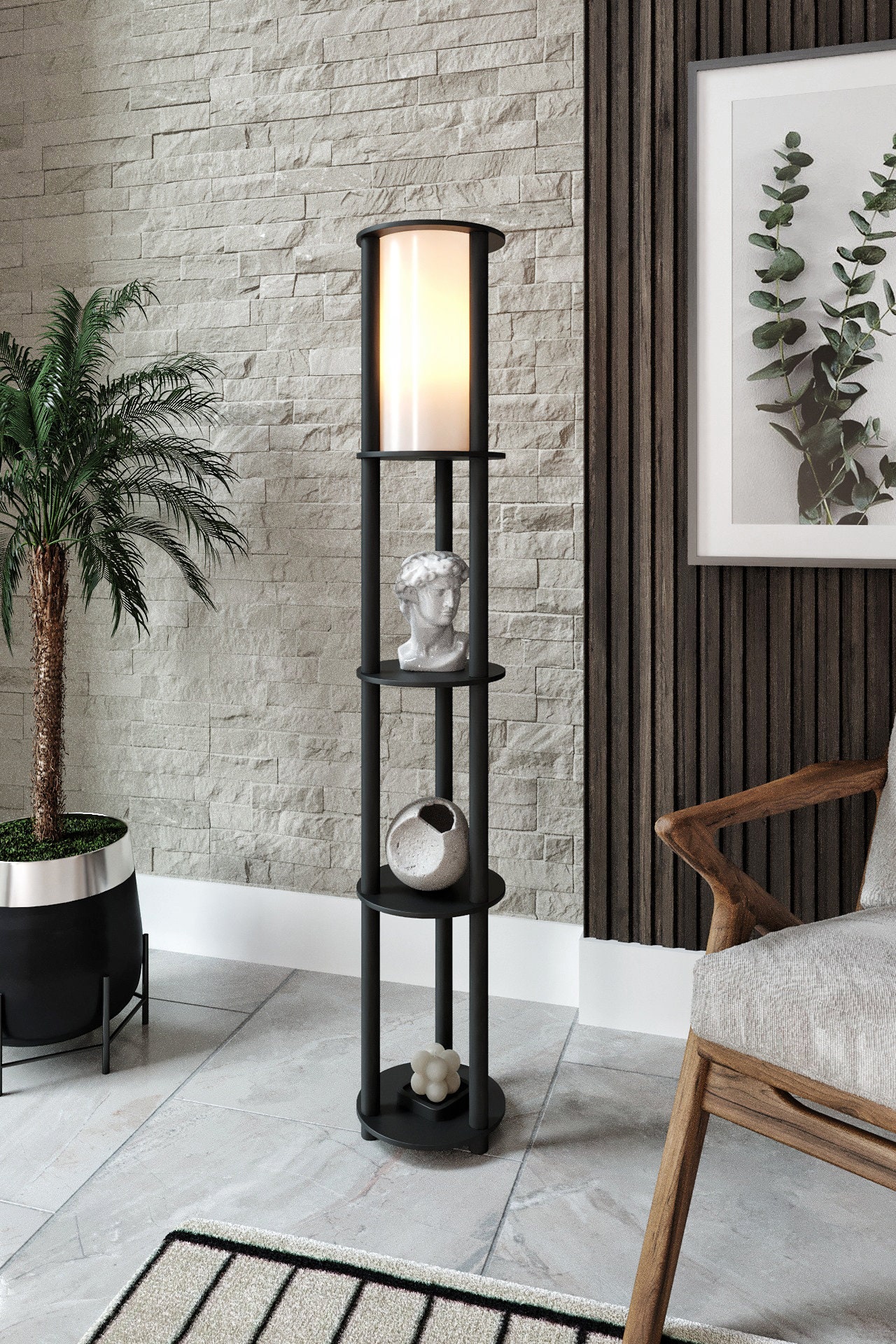 Shelf Floor Lamp Etsy Ireland