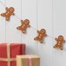 Wooden Gingerbread Man Bunting, Gingerbread Man Garland, Gingerbread ...