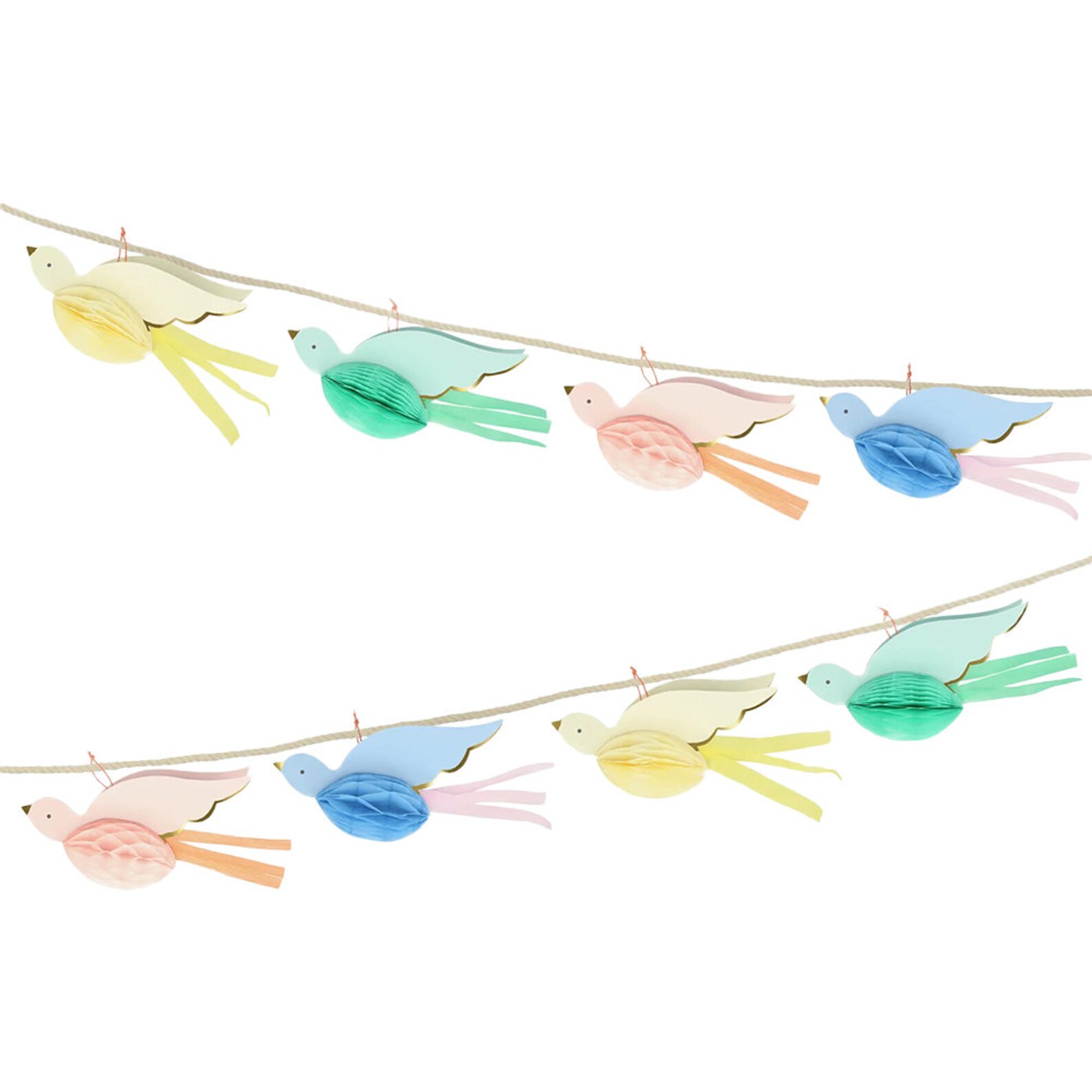 Honeycomb Bird Garland, Animal Birthday Party Decorations, Birthday ...