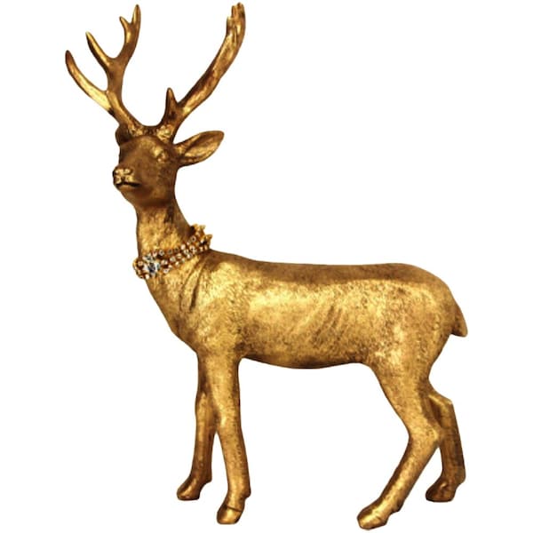 Gold Reindeer Decor - Etsy