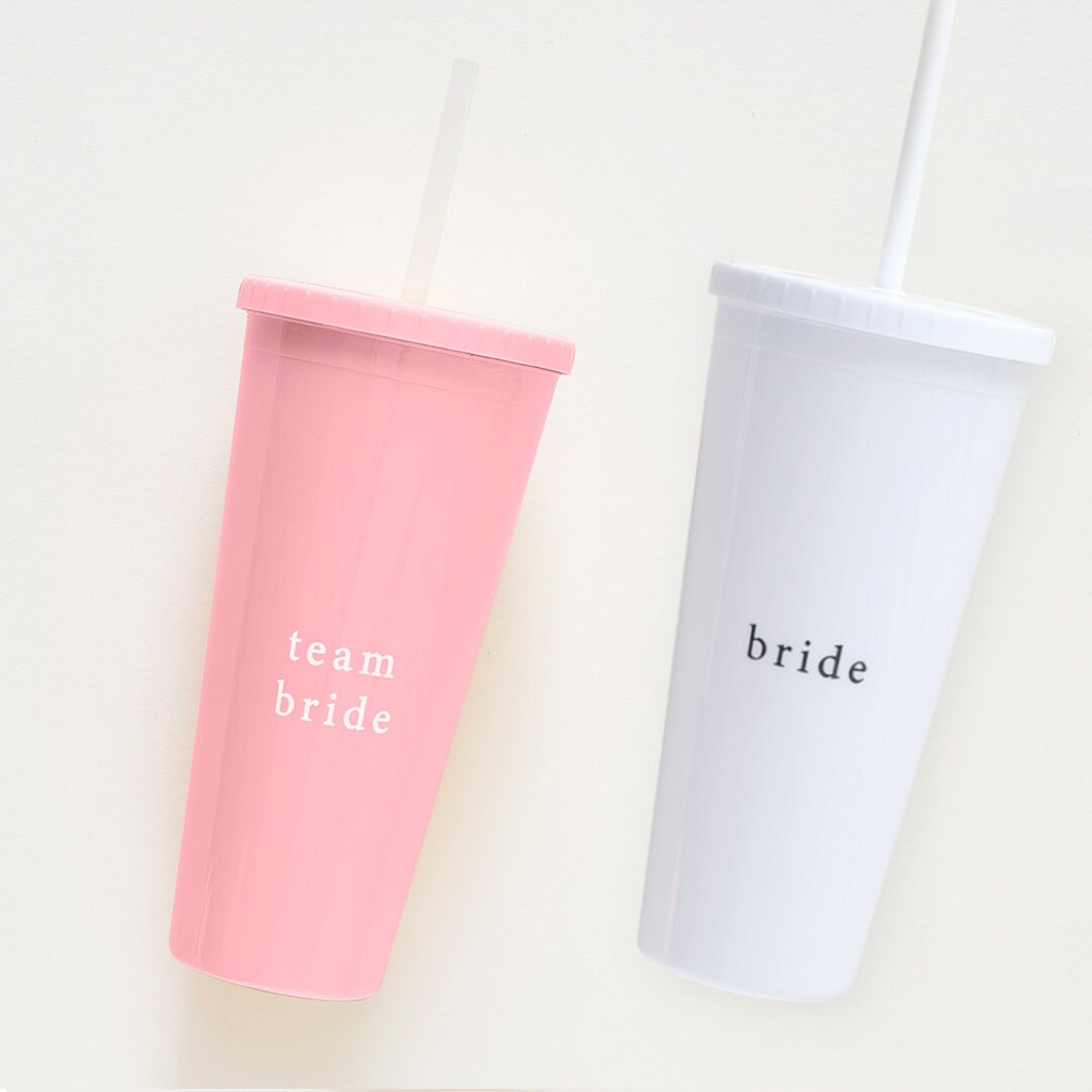 Reusuable Hen Party Tumbler With Straw - 700ml, Hen Party Cups, Team ...