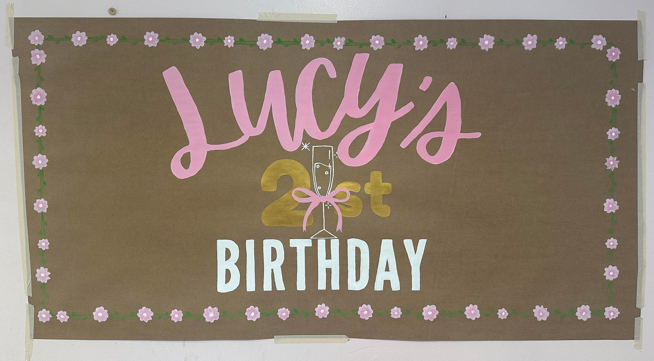 Painted Party Banner. Party Banner. Brown Paper Banner. Brown Banner ...