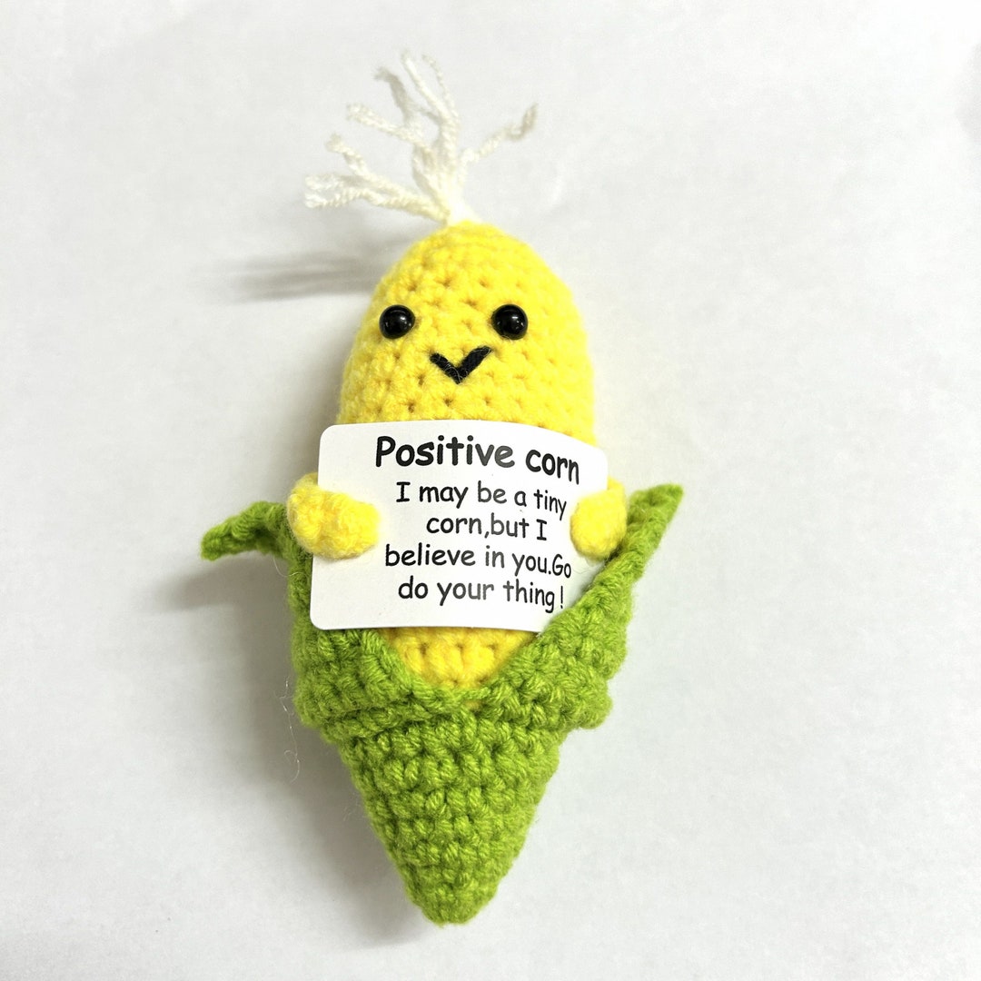 Crochet Corn Emotional Support Plant, Mental Health, Table Accessories ...