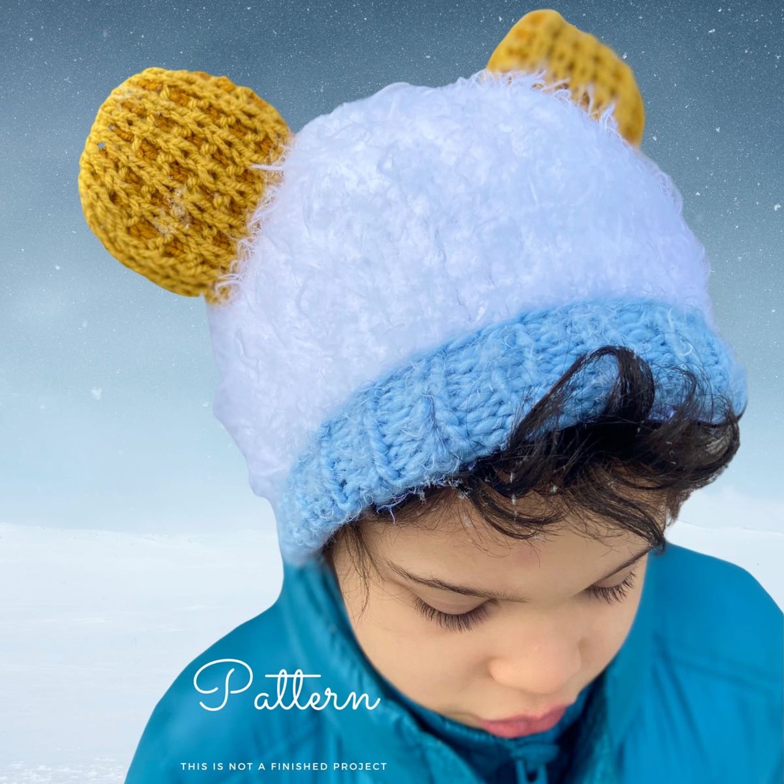 Waffles and Mochi Hat - KNITTING PATTERN - Yetti Cosplay Hat - Easy to ...