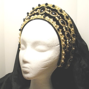 Renaissance French Hood, Tudor Headpiece, Renaissance Headpiece ...
