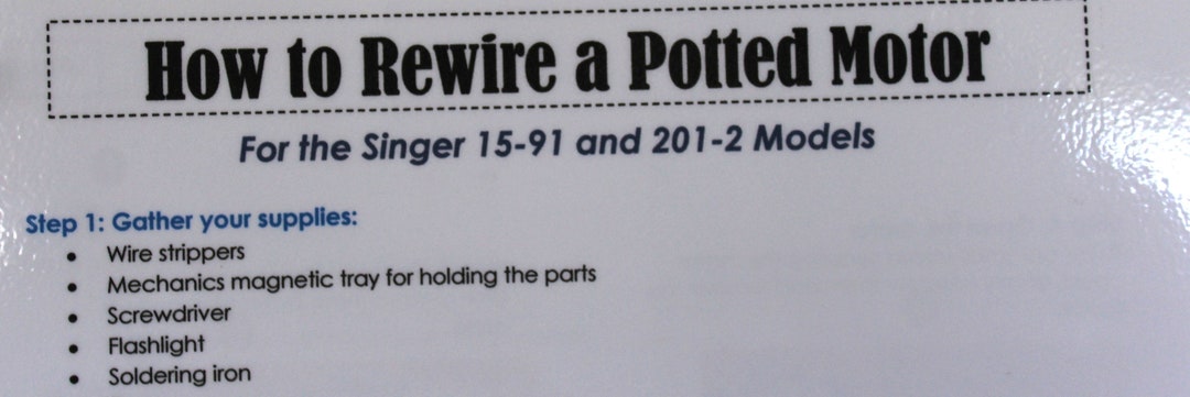 How to Rewire a Potted Motor Printable Cheat Sheet/reference - Etsy ...
