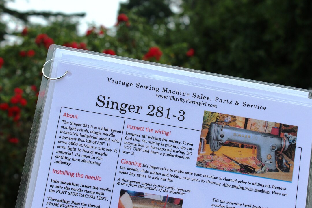 Singer 281-3 Industrial Sewing Machine-BEST SELLING Flashcard Set-How ...