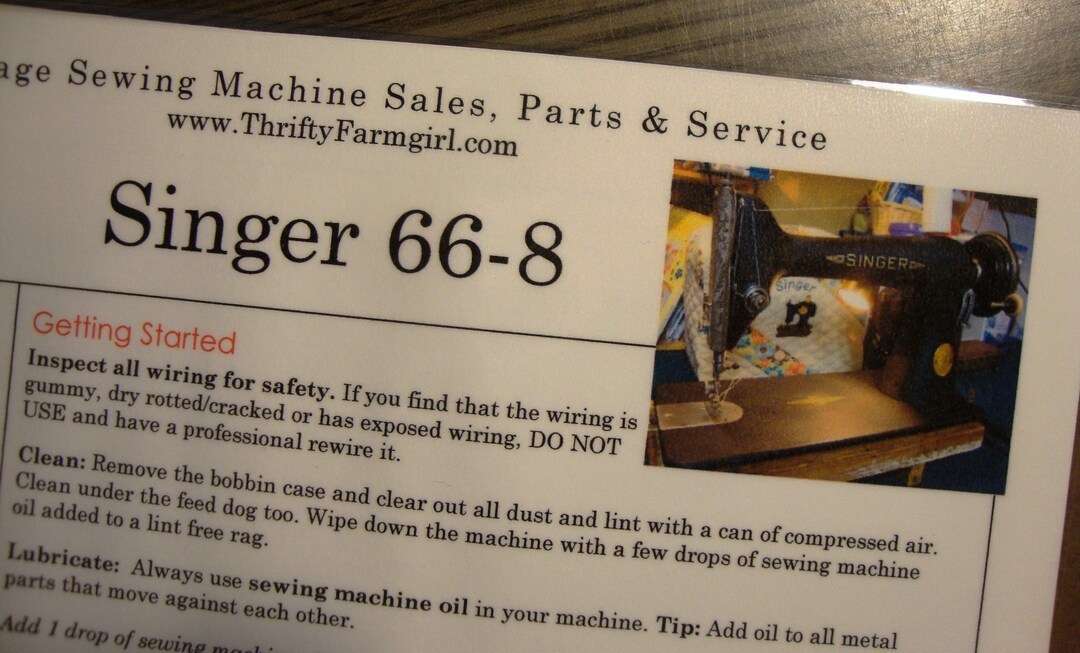 Singer 66-8 'black Crinkle' Sewing Machine-best SELLING Flashcard Set ...