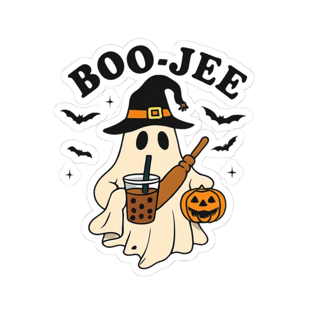 Halloween Ghost Kiss-cut Stickers, Boo-jee Spirit Stickers, Cute Boo ...