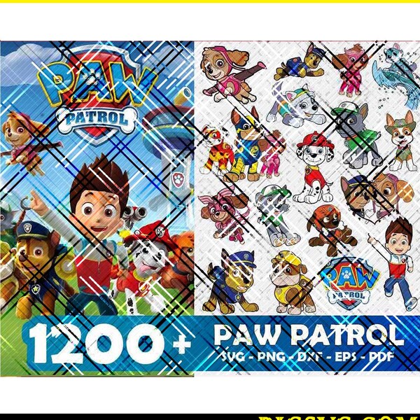 Paw Patrol Svg Layered - Etsy